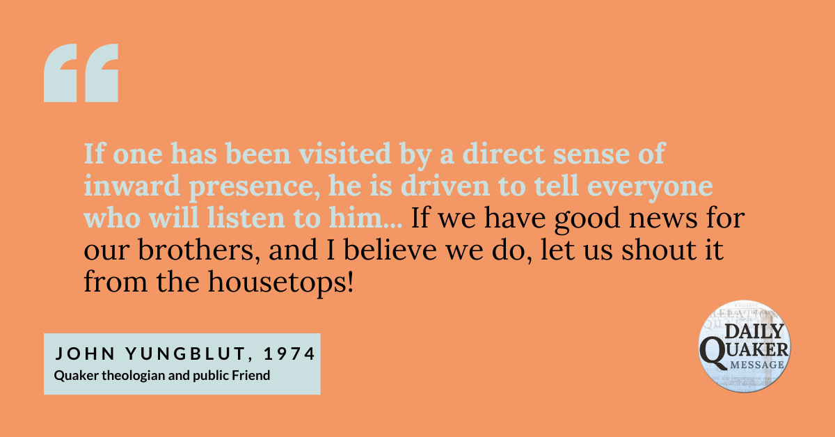 Let Us Shout Good News from the Housetops!