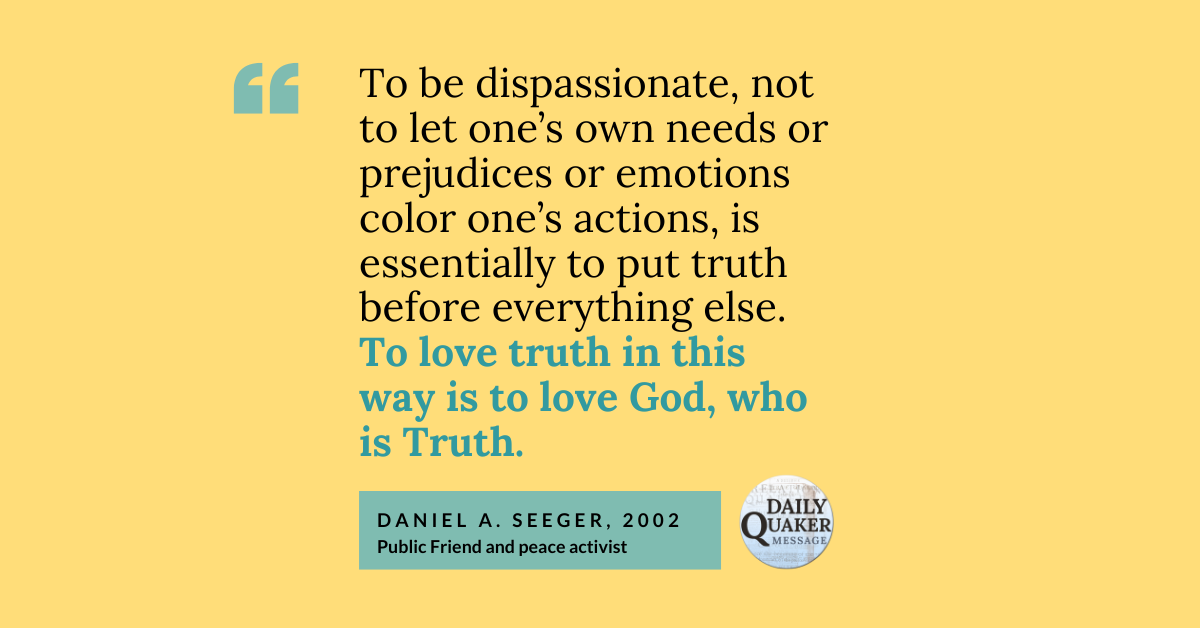 To love God is to love Truth